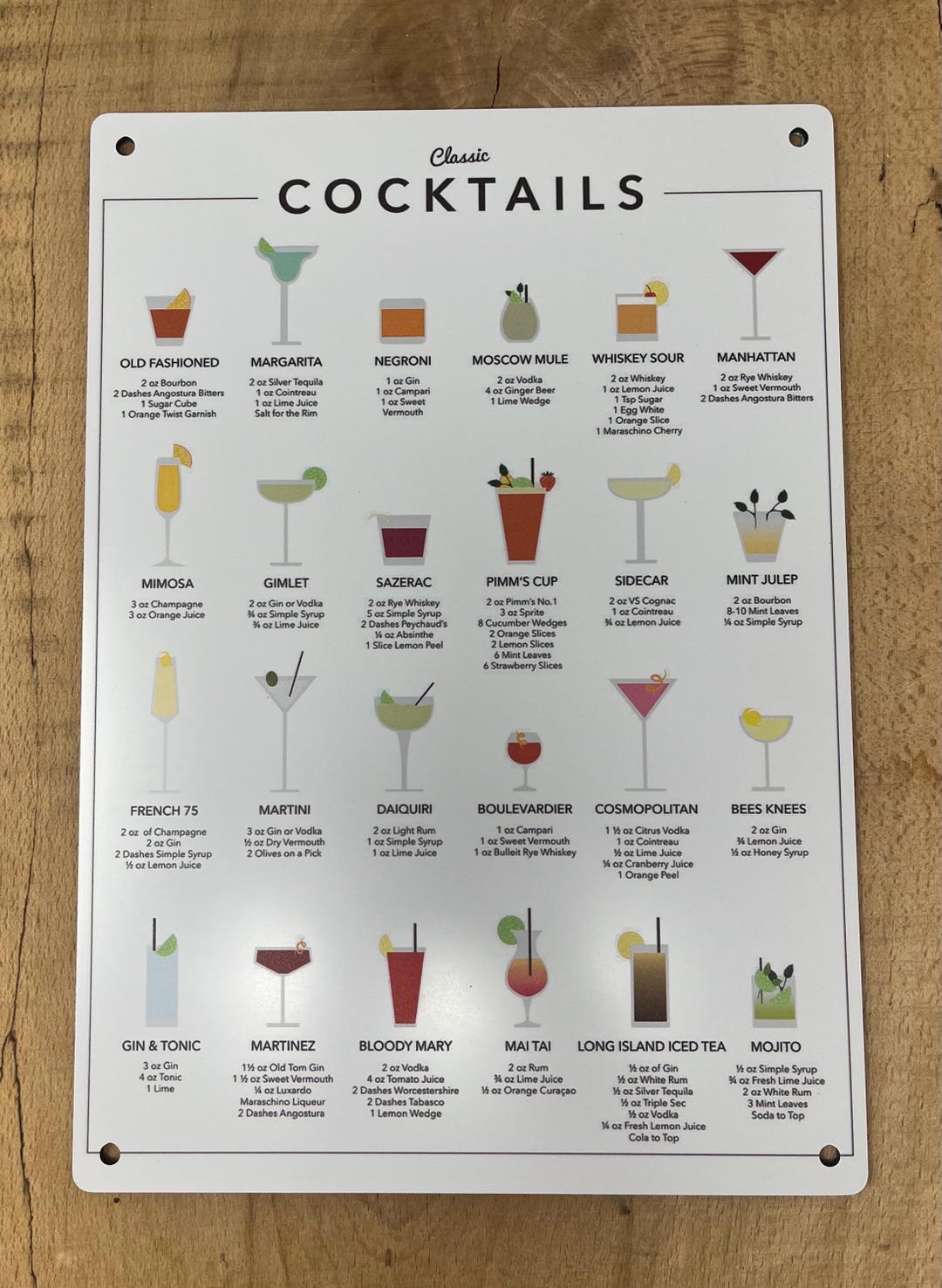 Metal Sign | Cocktails | Retro Sign | Man Cave Sign | Vintage Sign ...