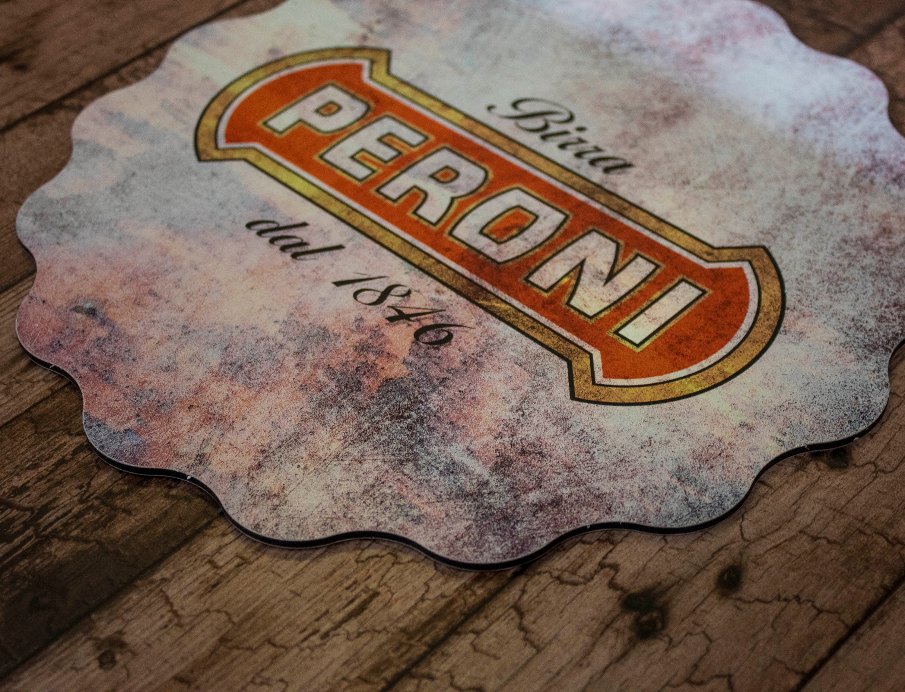 Giant Peroni Beer Bottle Cap Metal Sign Rustic Sign - Etsy UK