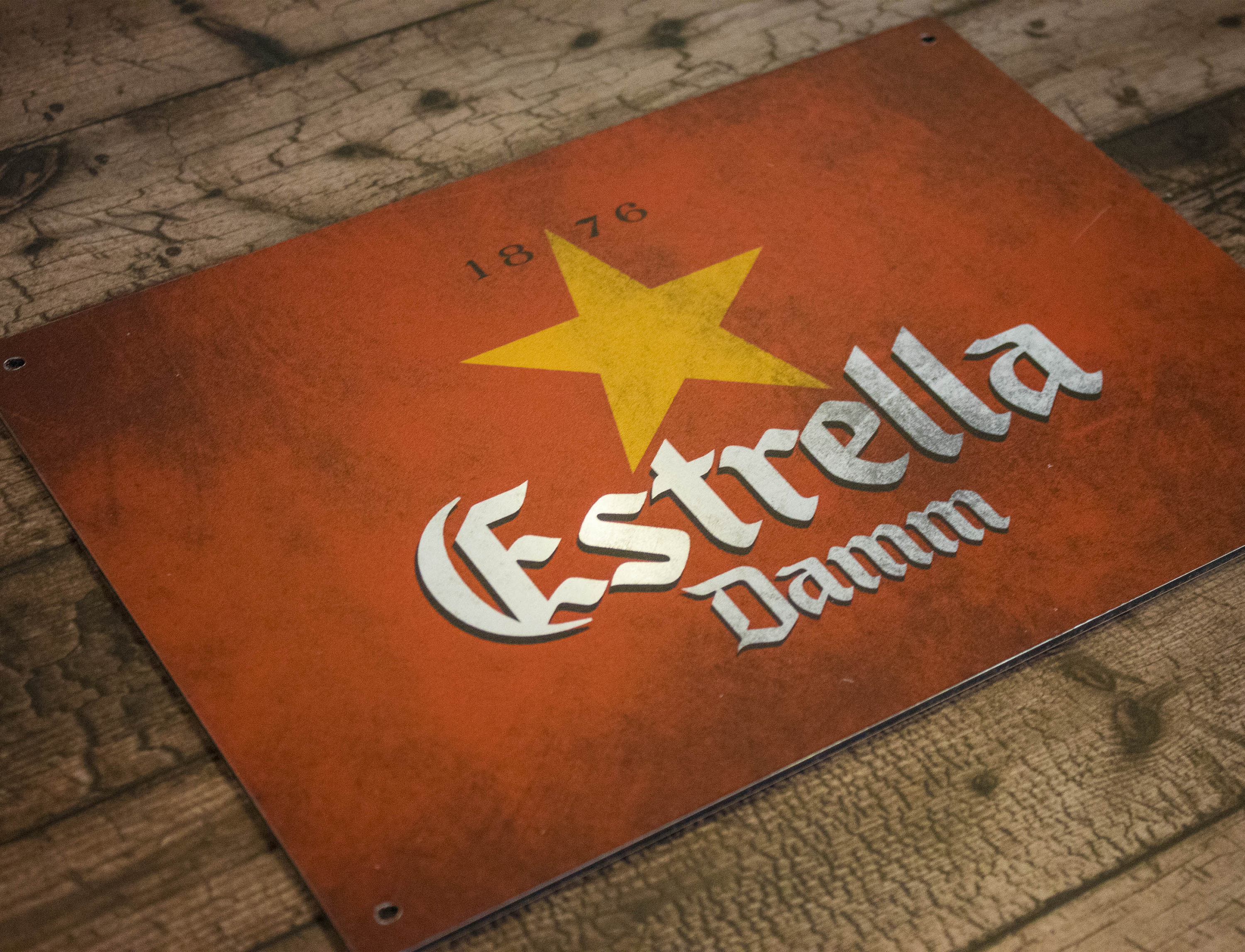Metal Sign Estrella Beer Retro Sign Man Cave Sign - Etsy UK