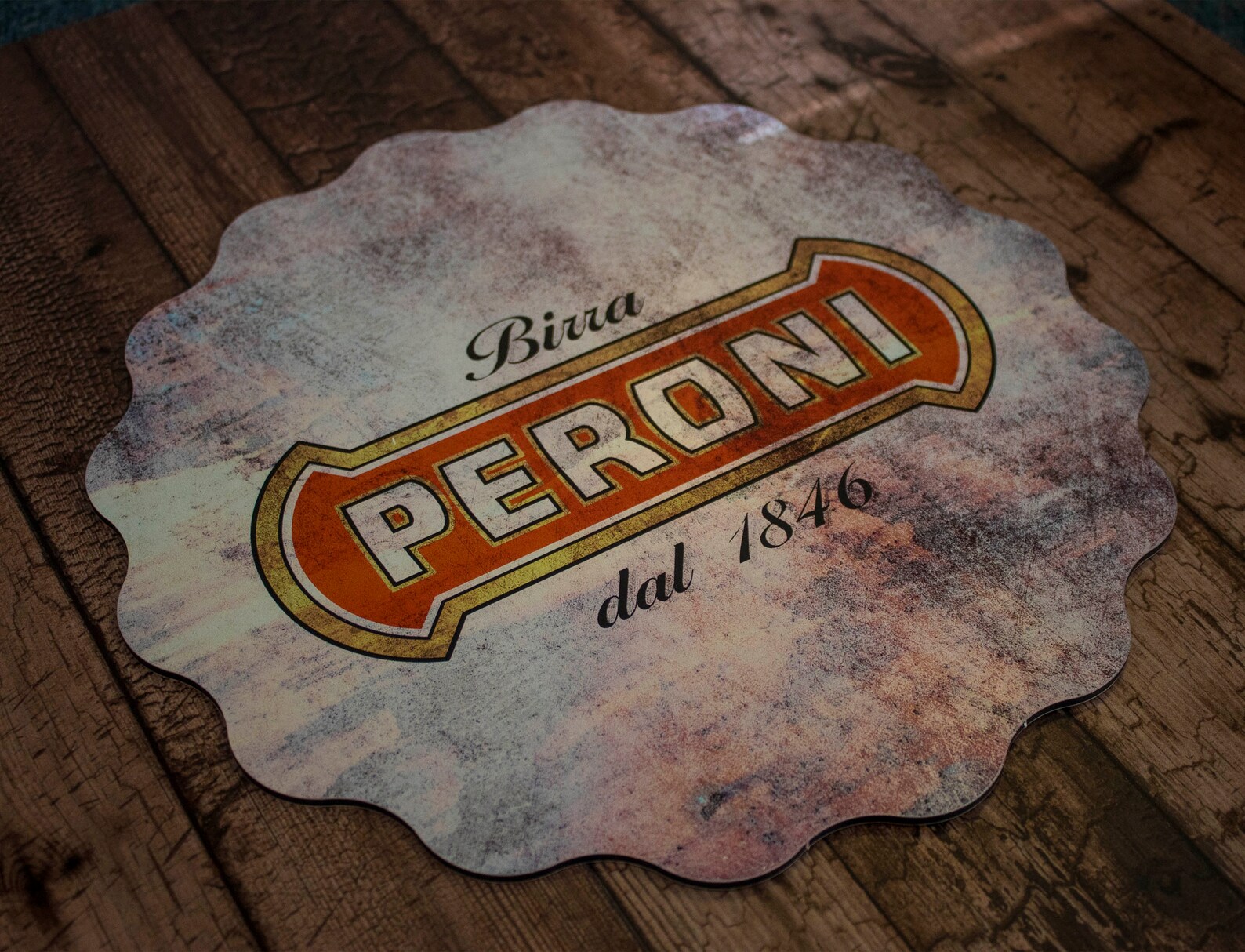 Giant Peroni Beer Bottle Cap Metal Sign Rustic Sign - Etsy UK