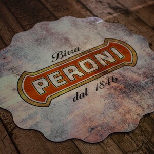 Giant Peroni Beer Bottle Cap Metal Sign: Rustic Man Cave Decor - Etsy UK