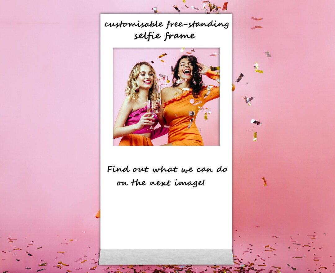 Customisable Self Standing Selfie Frame - Etsy UK