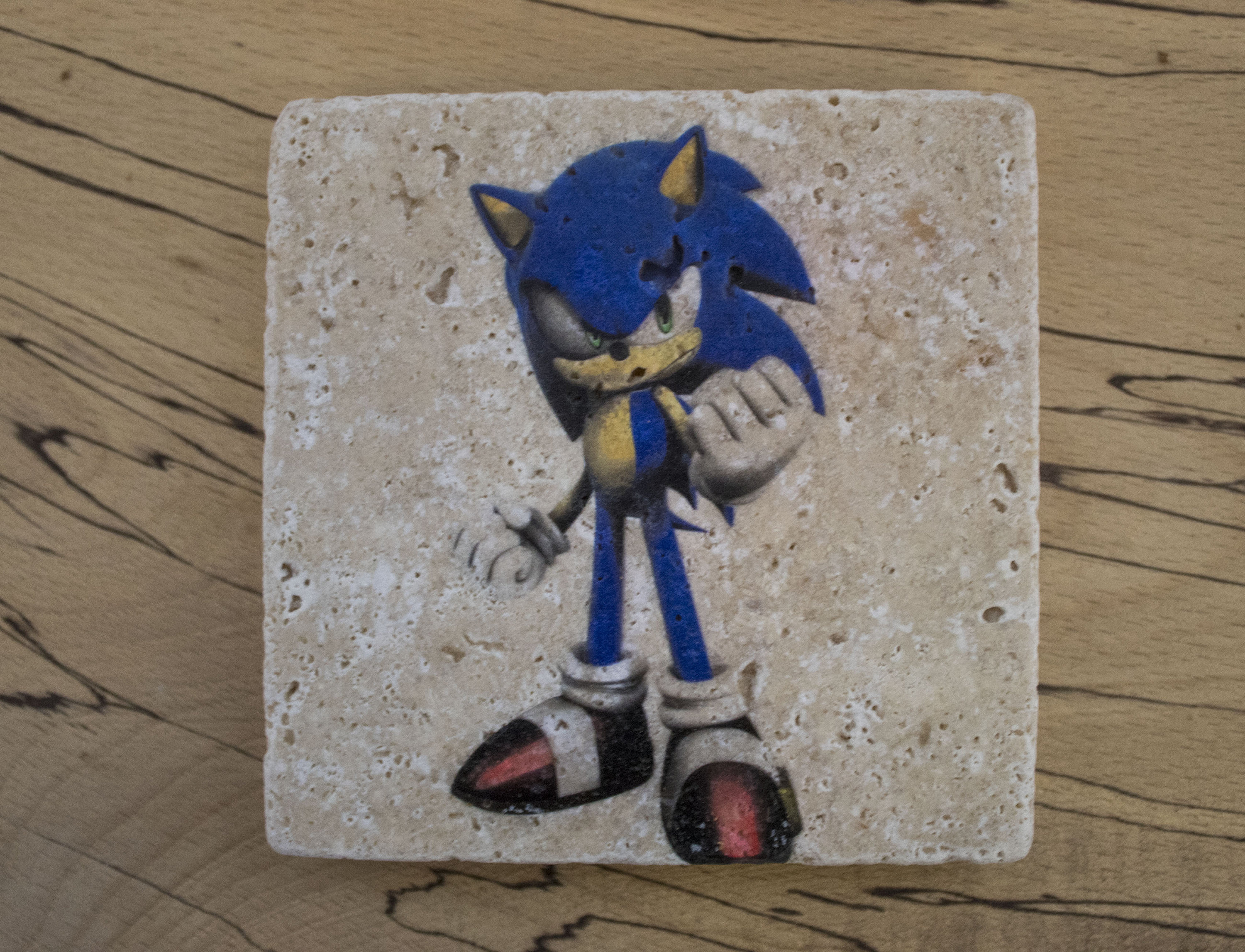 Stone Coasters & Mug Set: Sonic the Hedgehog | Retro Gaming Gift - Etsy UK