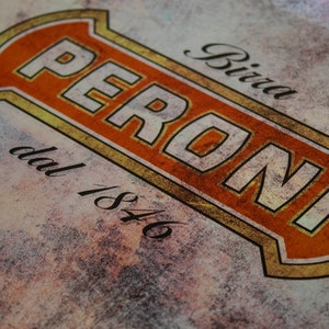 Giant Peroni Beer Bottle Cap Metal Sign: Rustic Man Cave Decor - Etsy UK