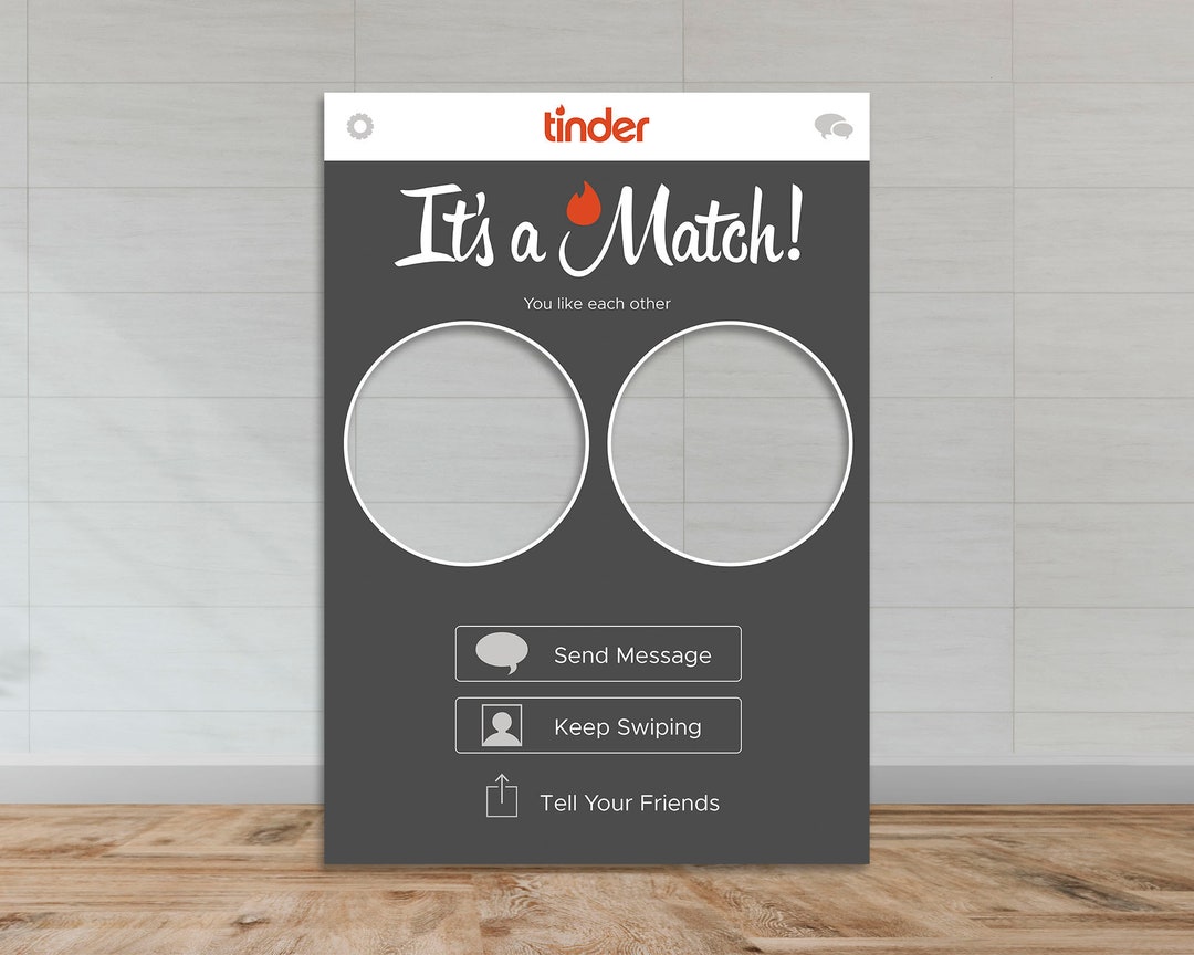 Customisable Tinder Matched Selfie Frame | Social Media Frame | Selfie ...
