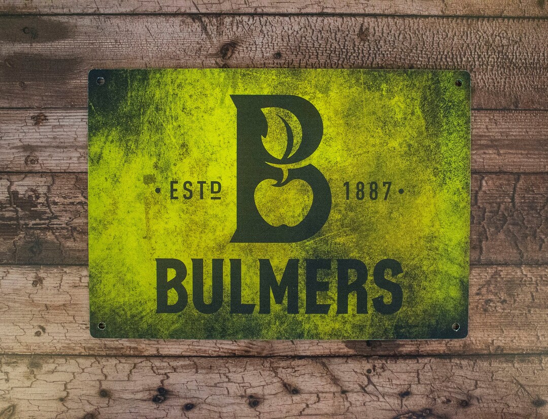 Metal Sign Bulmers Retro Sign Man Cave Sign Vintage - Etsy