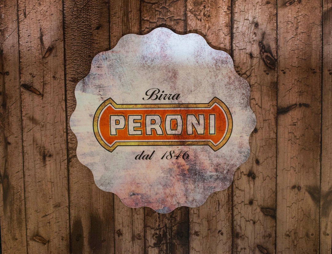 Giant Peroni Beer Bottle Cap Metal Sign: Rustic Man Cave Decor - Etsy UK