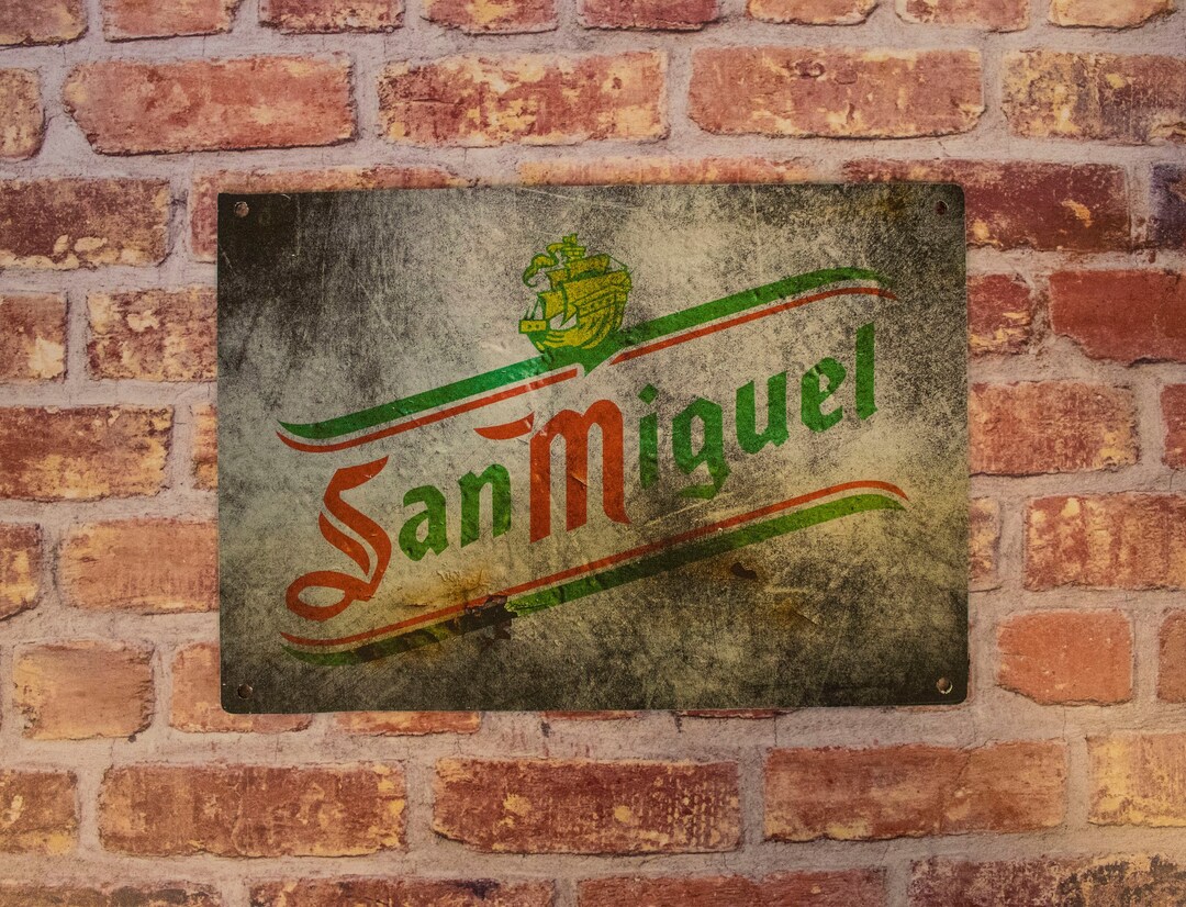 Metal Sign San Miguel Retro Sign Man Cave Sign Vintage Sign Bar Sign ...