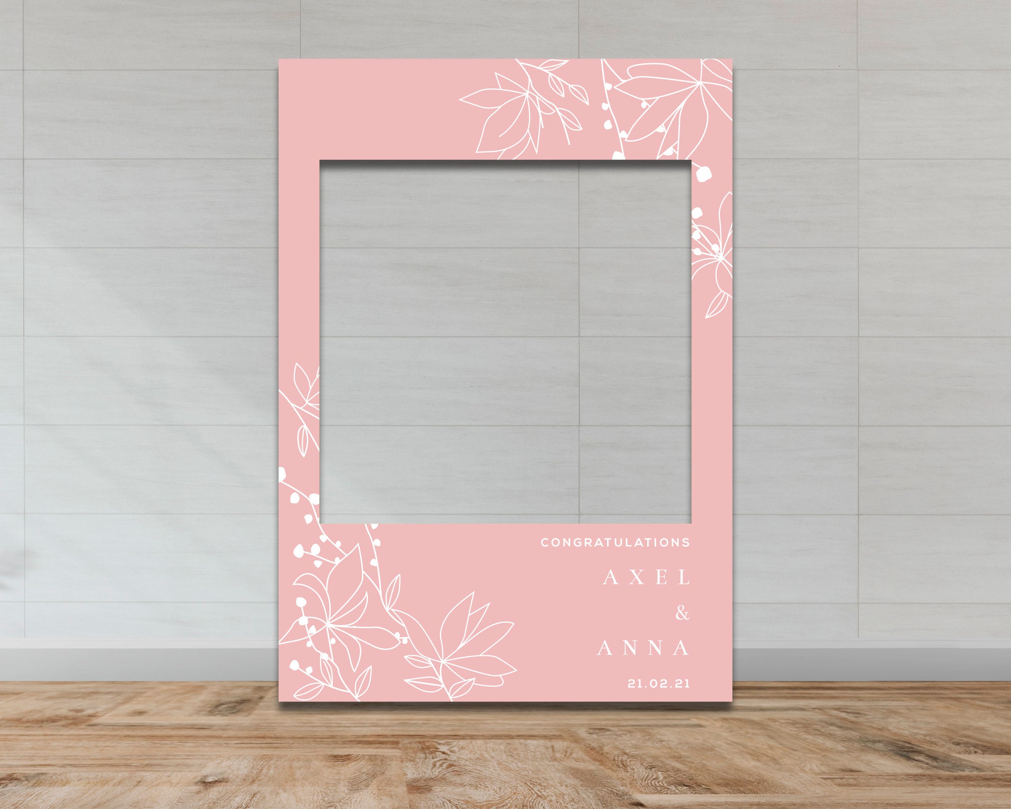 Personalised Selfie Frame for Parties | Wedding & Engagement Selfie ...