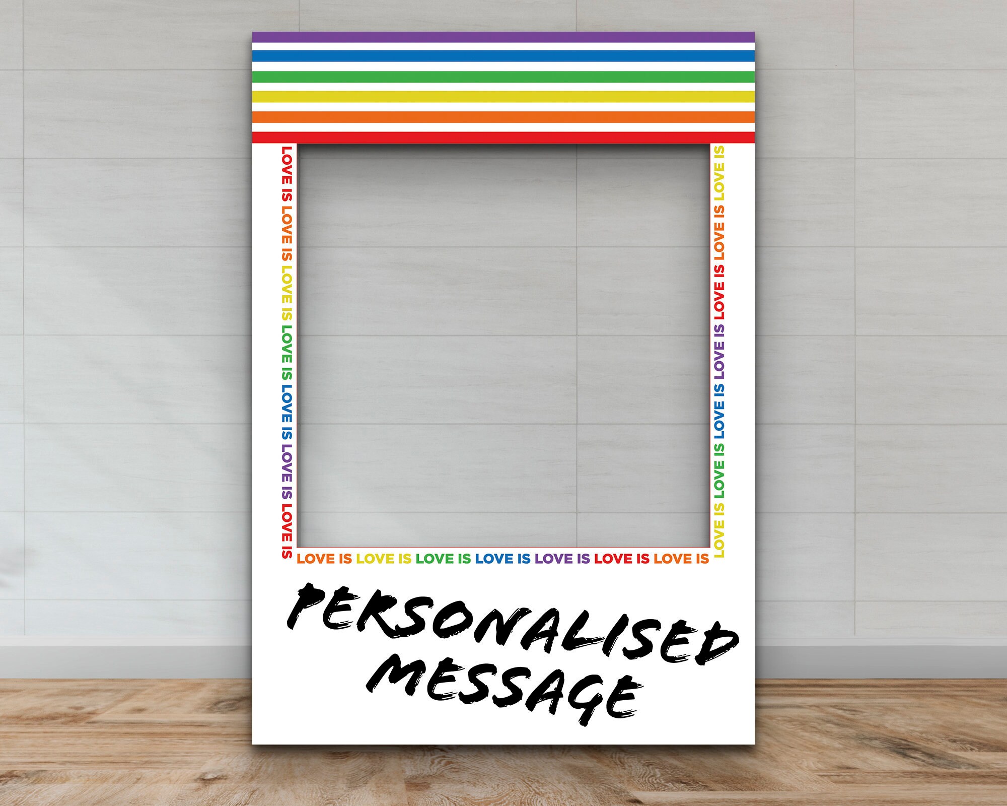 Customisable Pride Selfie Frame Etsy Uk