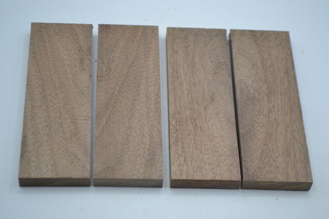 Stabilized Black Walnut Knife Scale Sets Bookmatched - Etsy