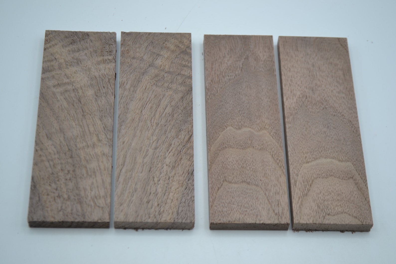 Black Walnut Knife Scale Sets (bookmatched) - 2" X 6" With 1/4", 3/8 ...