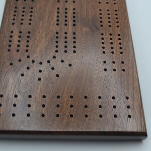 Large Black Walnut Three Player Cribbage Board (6" X 16-3/8" X 3/4") - Etsy