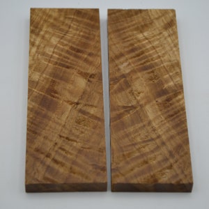 Stabilized Figured White Oak Knife Scales, Bookmatched, 7/16" X 2" X 6 ...