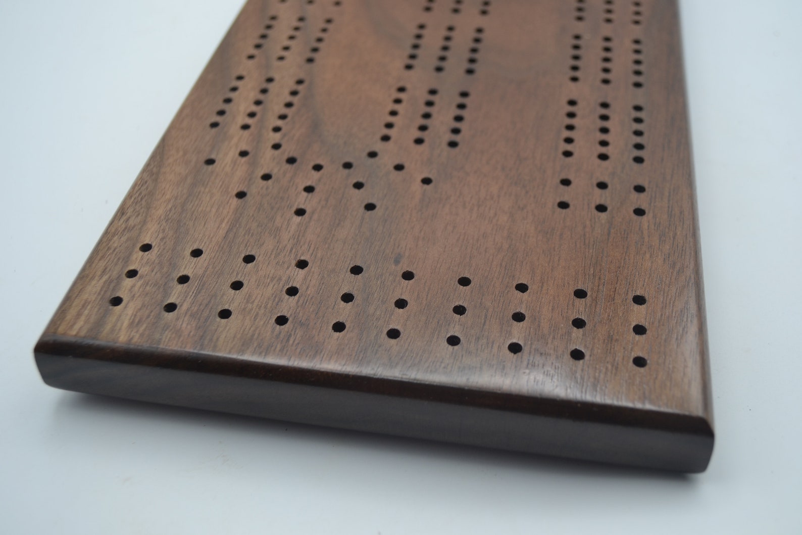 Large Black Walnut Three Player Cribbage Board 6 X | Etsy