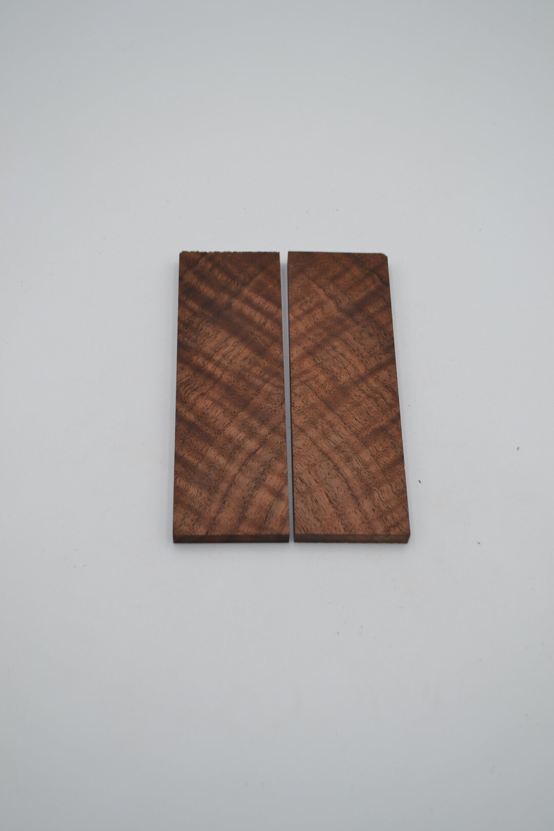 Stabilized Figured Claro Black Walnut Knife Scales, Bookmatched, 5/16 X ...