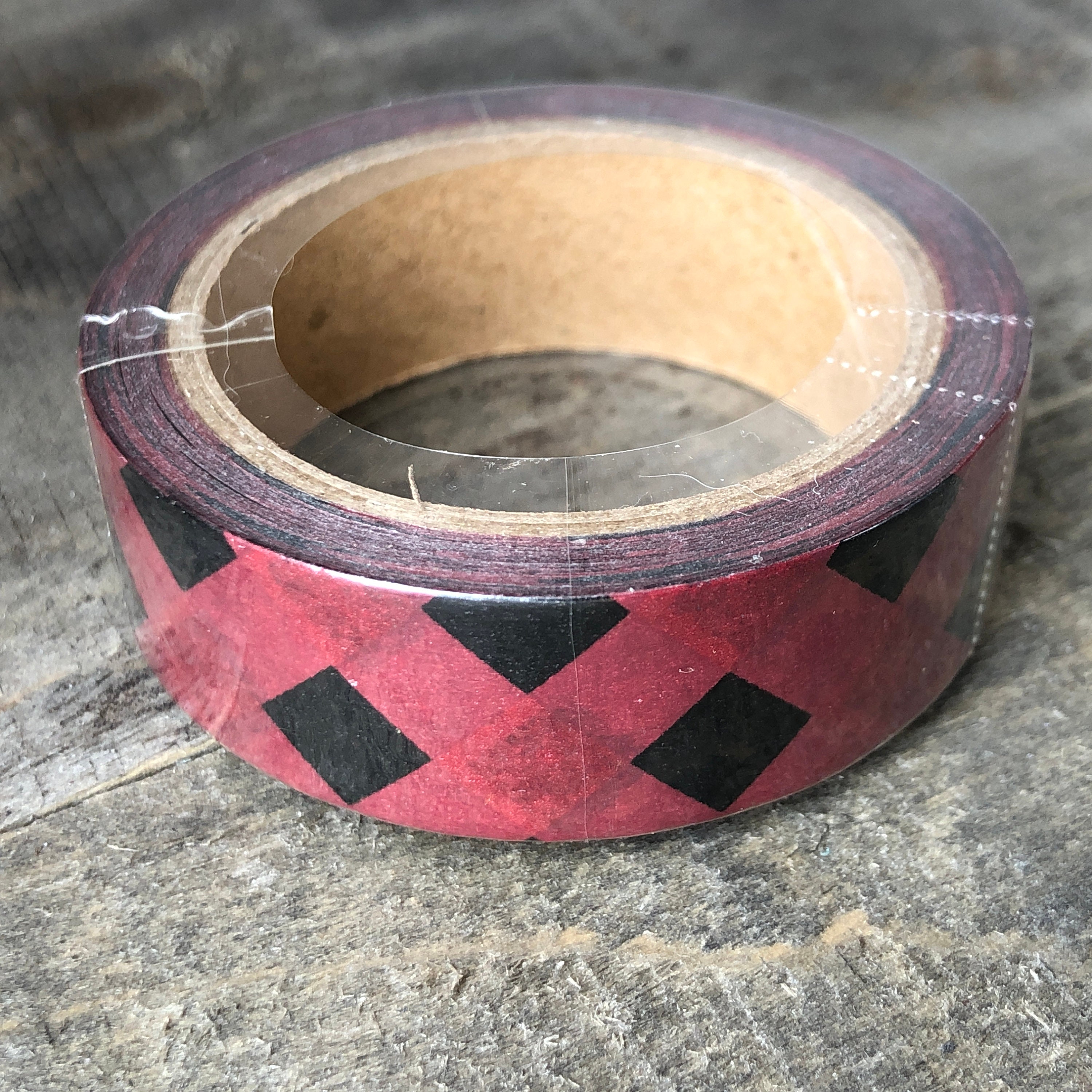 Red Plaid Washi Tape 16mm X 9m Roll Rustic Country Gingham - Etsy