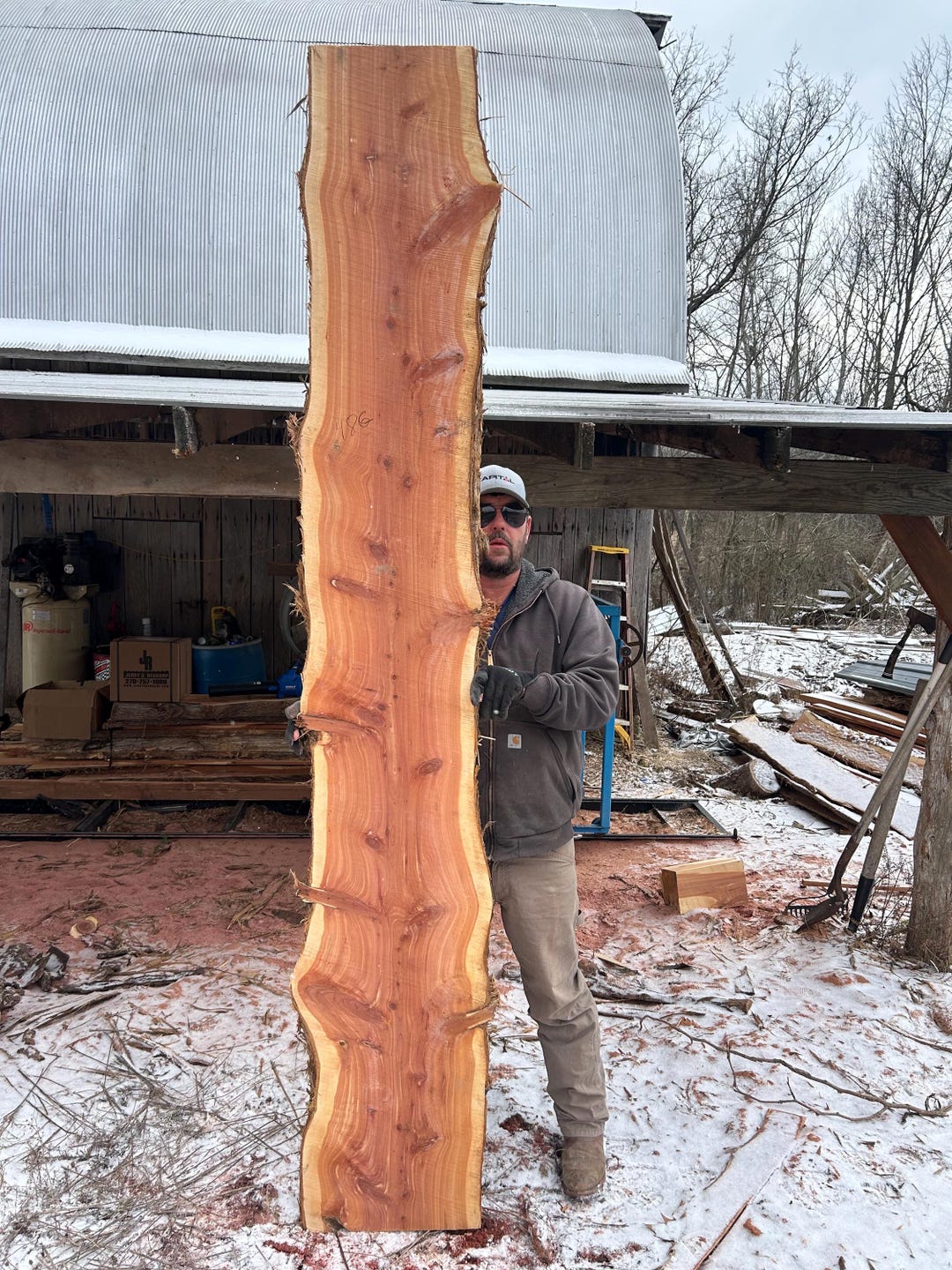 Live Edge Cedar Slab - Etsy