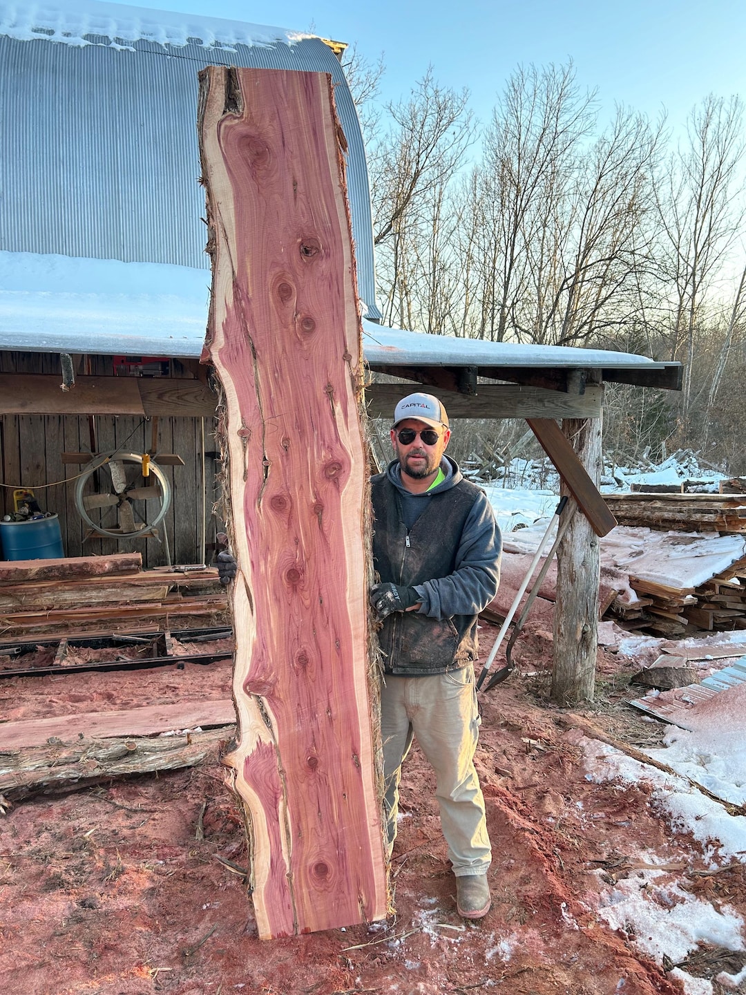 Live Edge Cedar Slab - Etsy