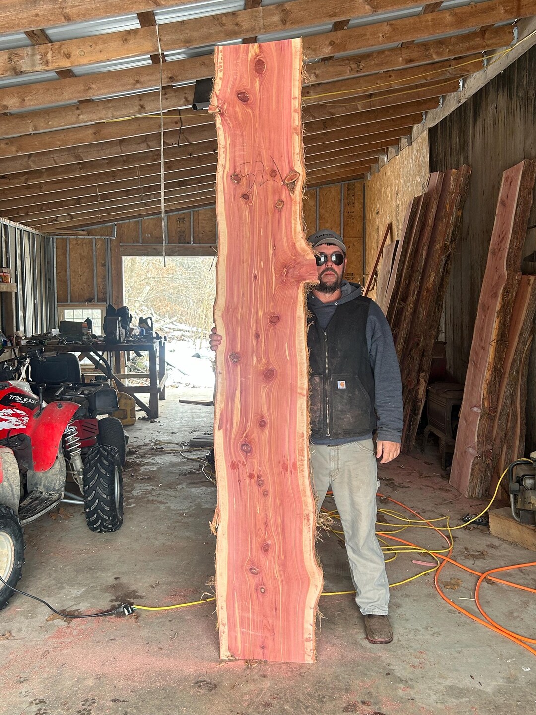 Live Edge Cedar Slab - Etsy