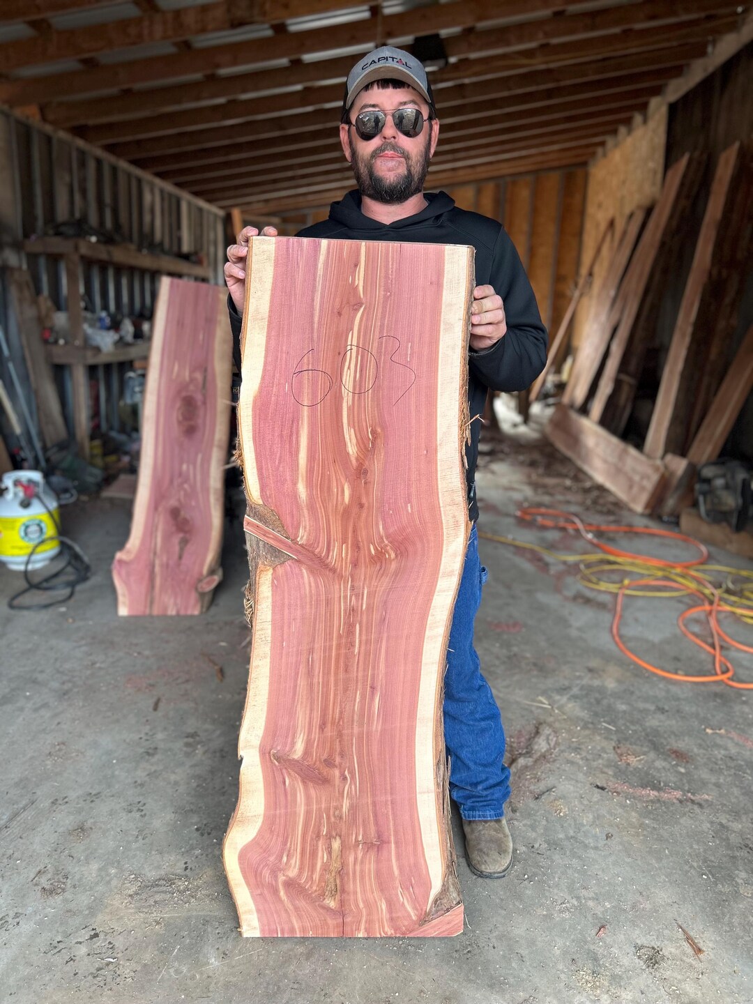 Live Edge Cedar Slab - Etsy