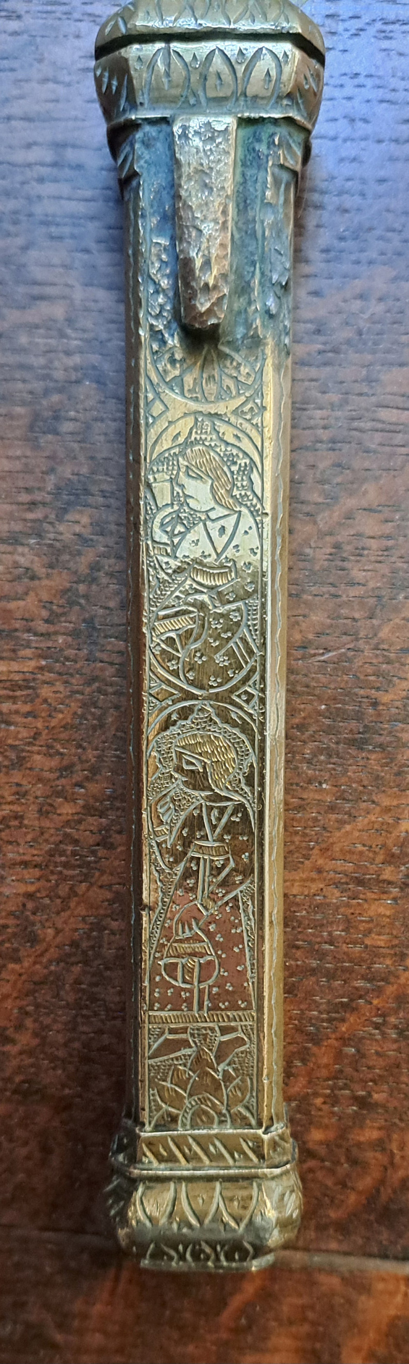 Antique Ottoman Brass Qalamdan Divit With Exceptional Engraving. - Etsy