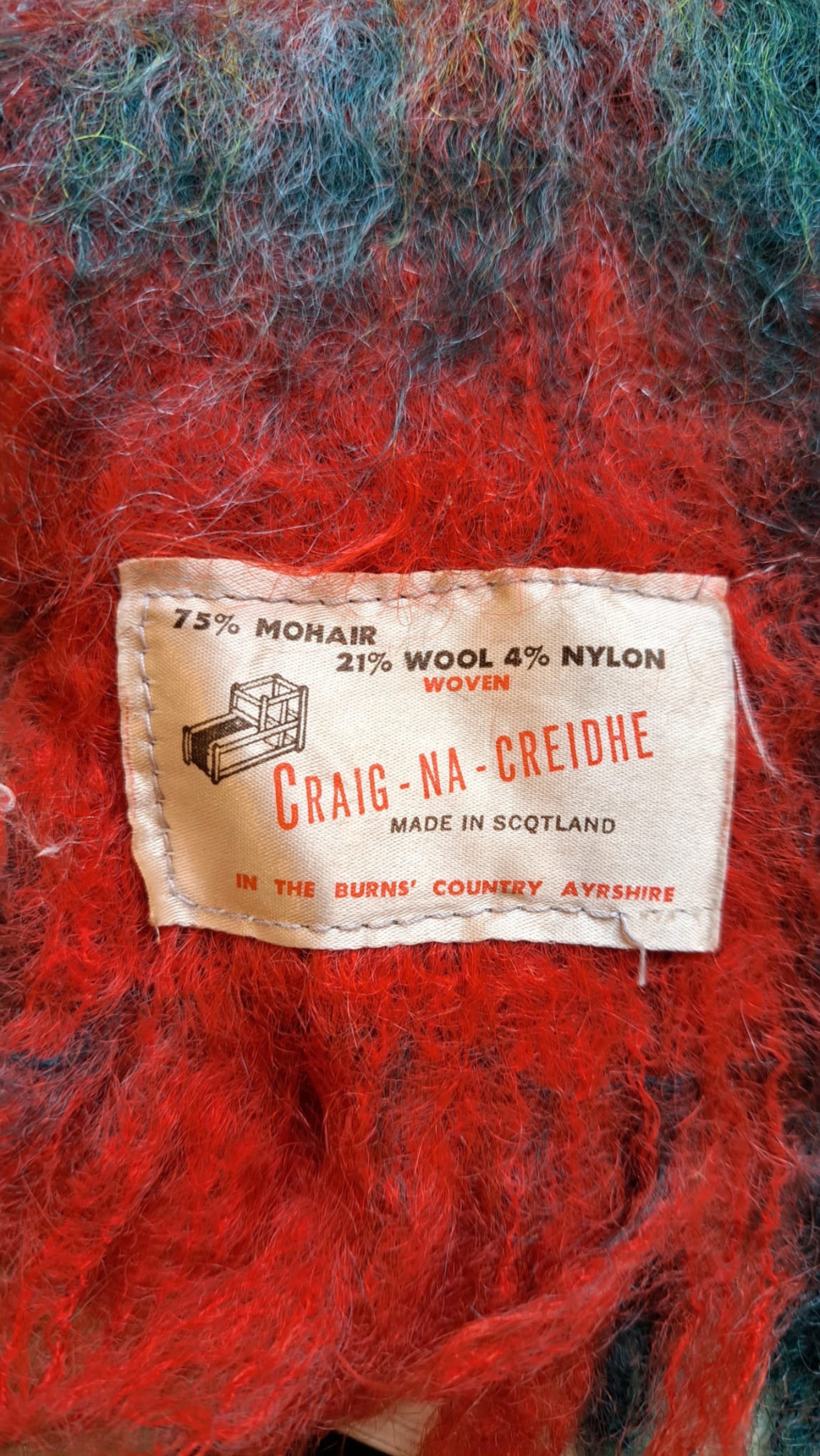 Vintage Craig-na-creidhe Tartan Mohair Scarf - Etsy