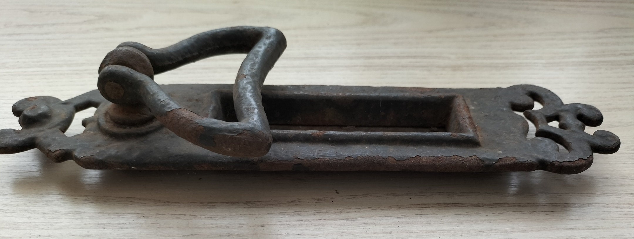 Victorian Cast Iron Door Knocker & Letter Box - Etsy