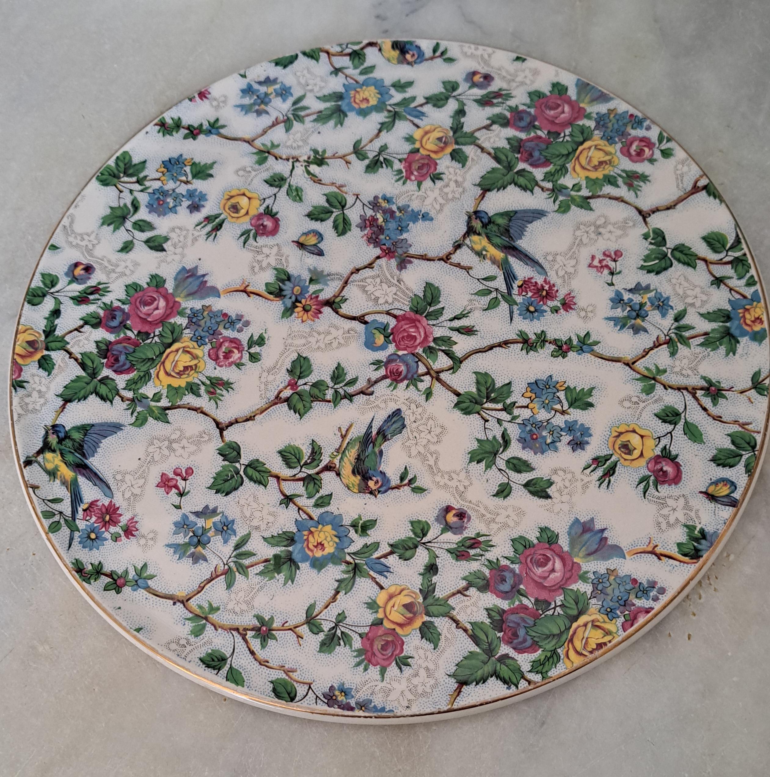 Royal Tudor Ware 11"lorna Doone Chinz 11 Cake Platter. - Etsy