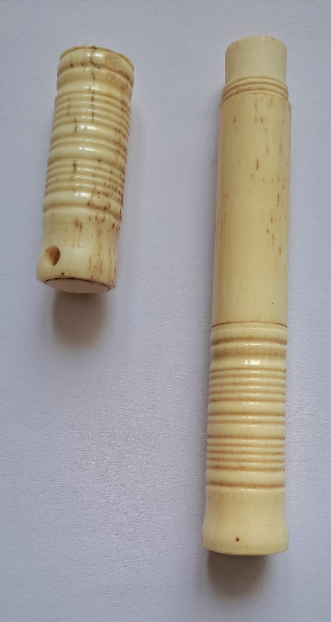 Victorian, Carved Bone, French Stanhope, Needle Case. - Etsy