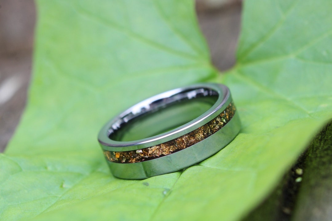 Royal Ember and Tungsten Handmade Engagement Ring Wedding Ring for Men ...