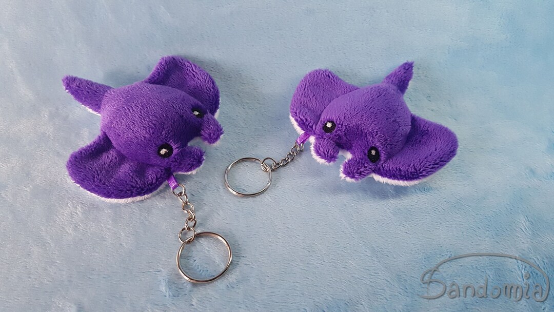 Mini Manta Ray - Stingray - Cute Cuddly - Fish - Mobulidae - Keychain ...