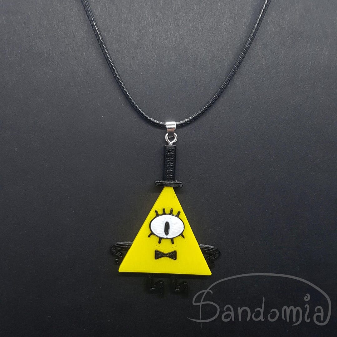 Bill Cipher - GRAVITY FALLS Inspired - Necklace - 3D - Hand Made - Etsy