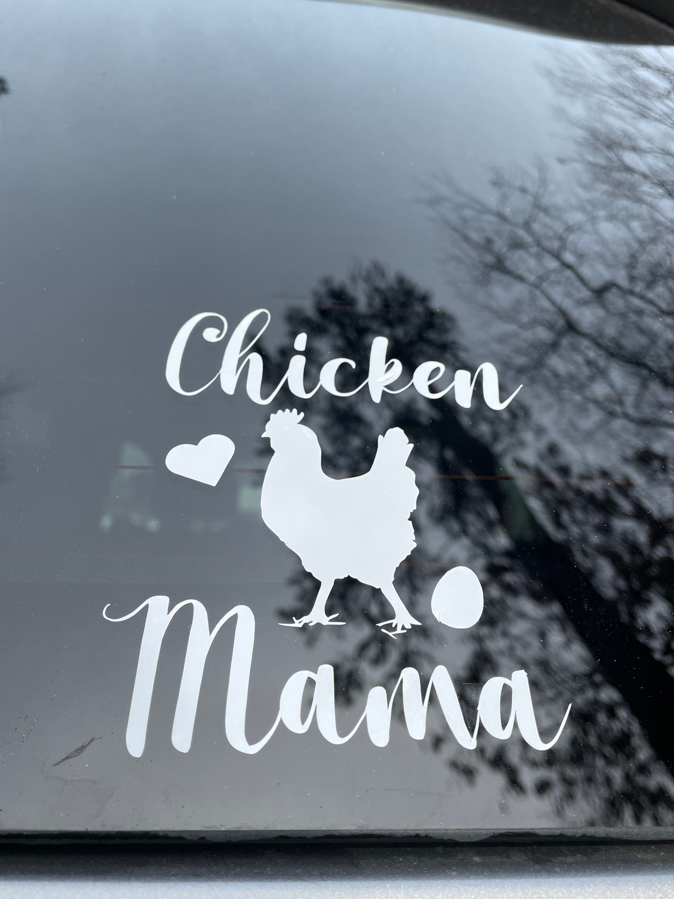 Chicken Mama Car Sticker Chicken Mom Car Sticker Decal - Etsy