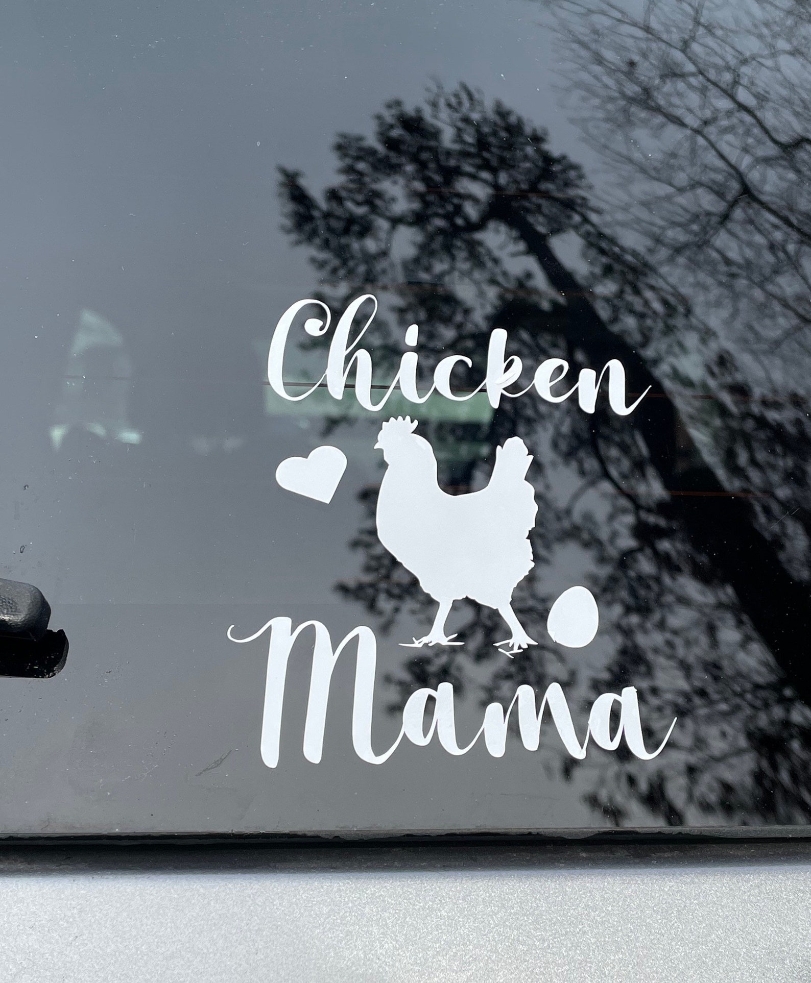 Chicken Mama Car Sticker Chicken Mom Car Sticker Decal - Etsy