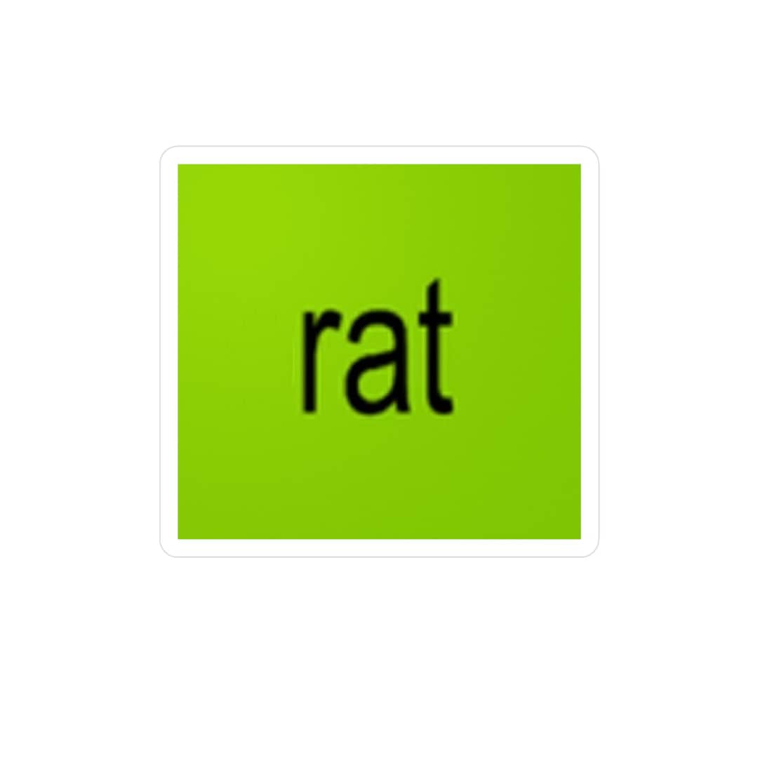 Brat Sticker, Rat Sticker, Charli XCX Sticker, Funny Sticker, Brat Girl ...