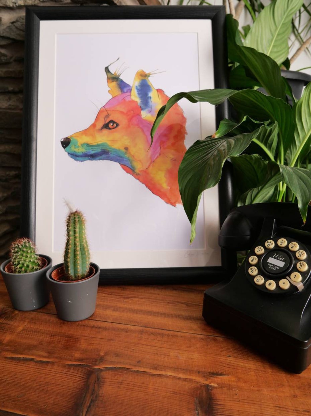 Catrin Manon Fox Print - Etsy UK