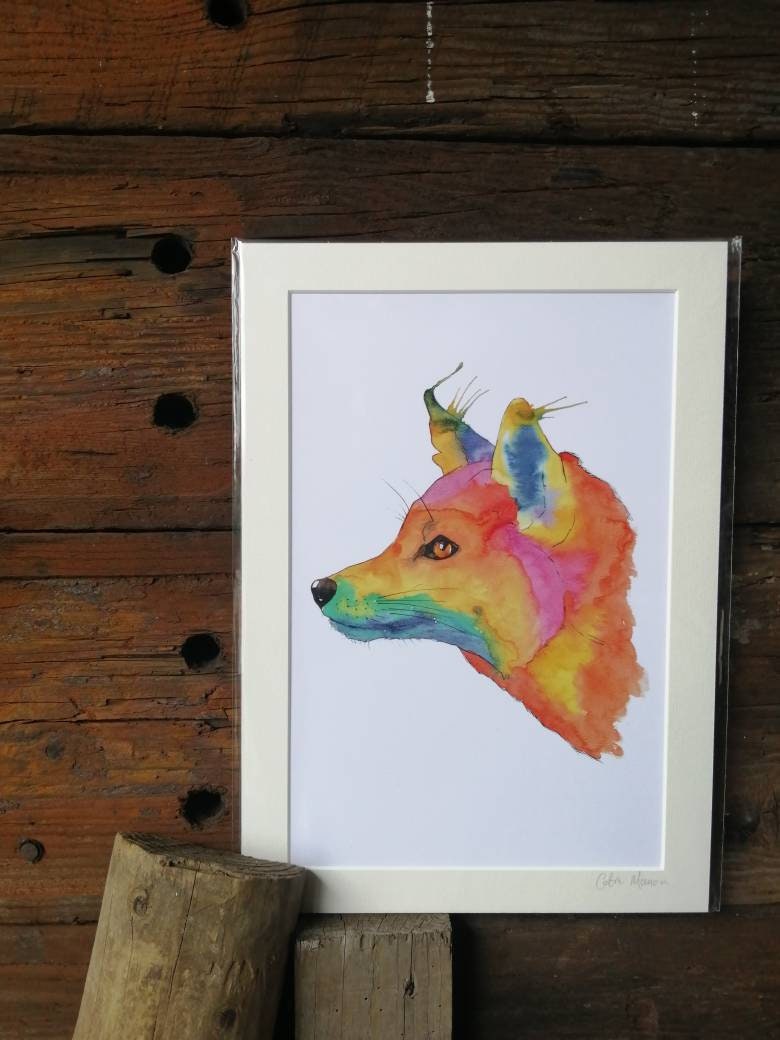 Catrin Manon Fox Print - Etsy UK