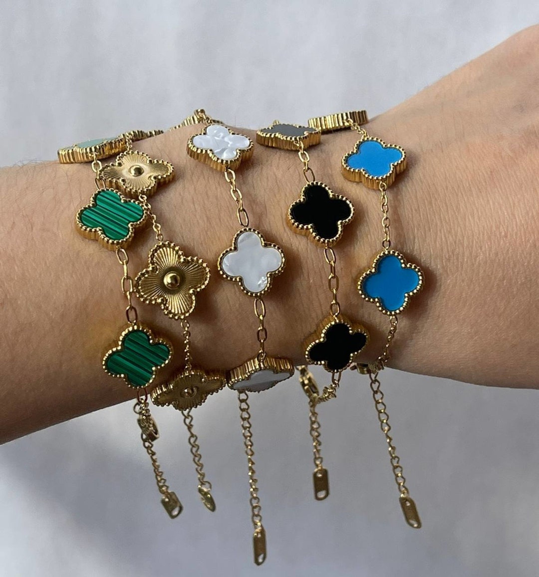 White Clover Bracelet at Evelyn Bromley blog