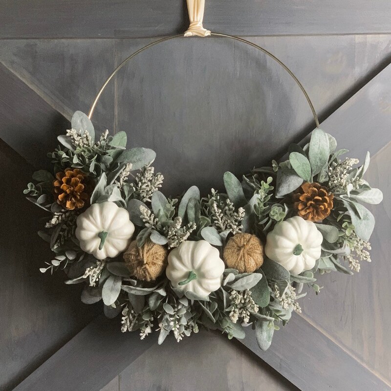 Fall Hoop Wreath - Etsy