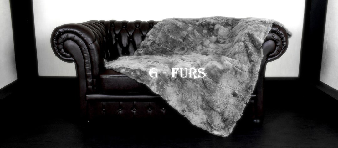 Luxury Real Silver Beaver Fur Blanket - Etsy