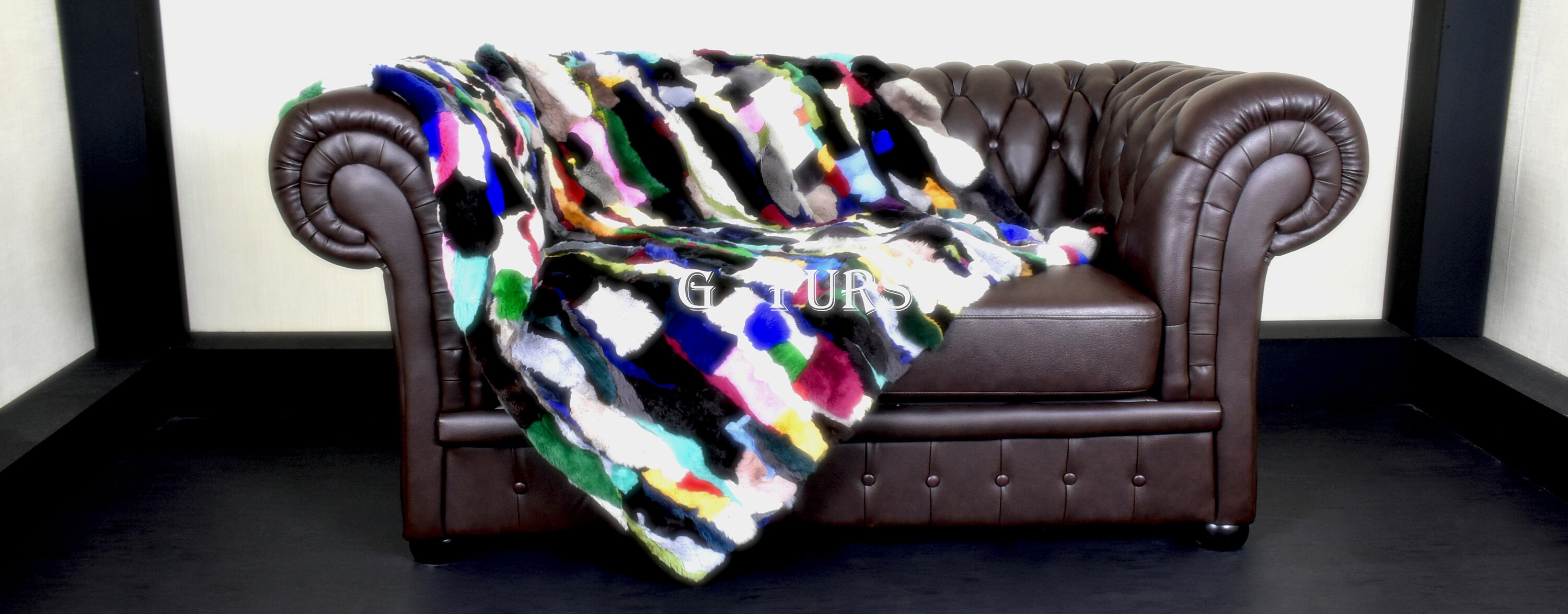 Luxury Real Multicolor Rex Rabbit Throw Blanket - Etsy