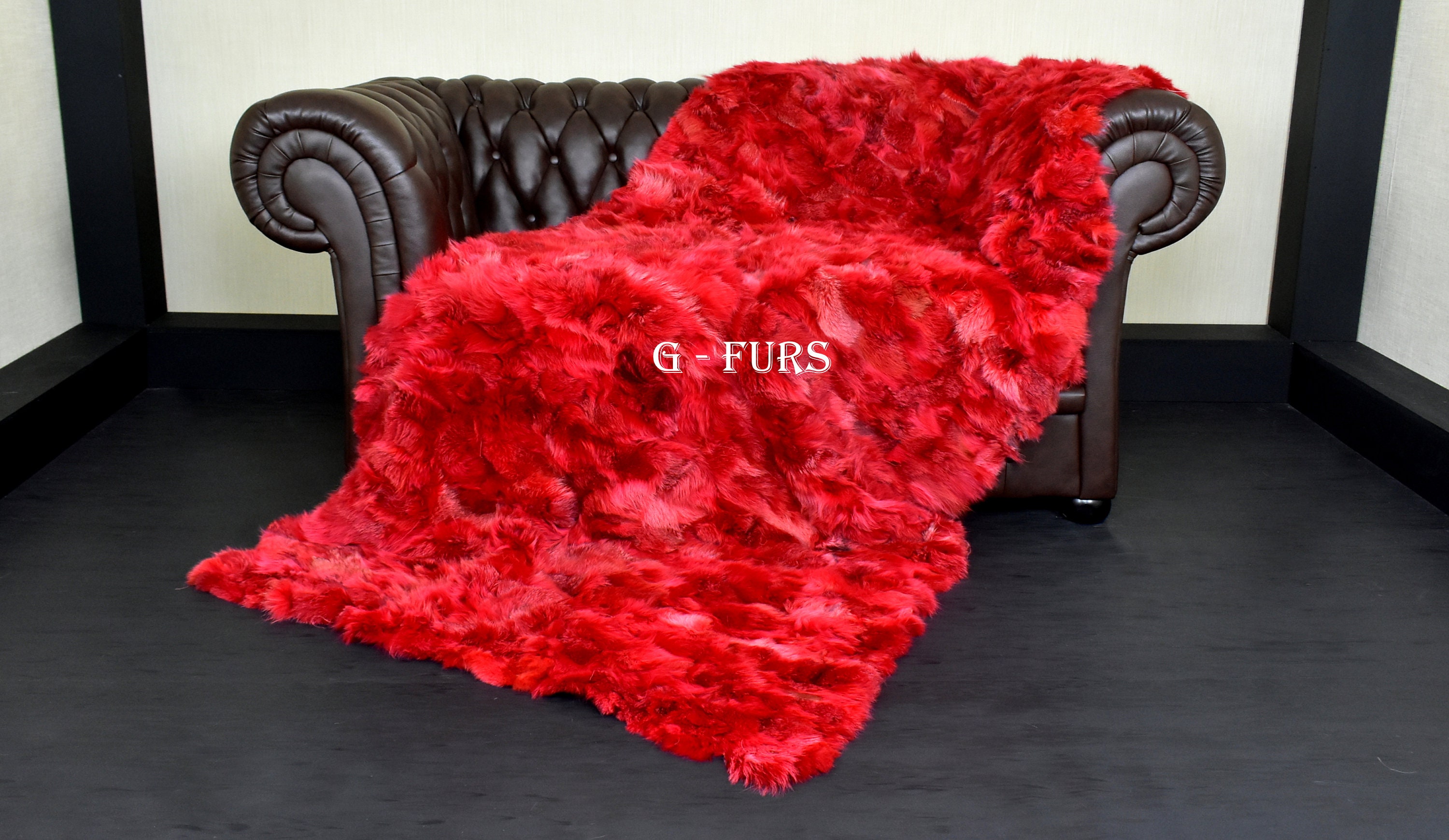 Luxury Real Red Fur Fox Throw Blanket - Etsy UK