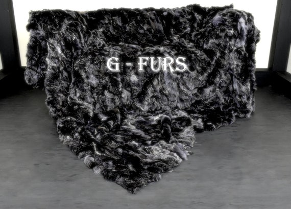 Luxury Real Fur Fox Throw Blanket | Etsy