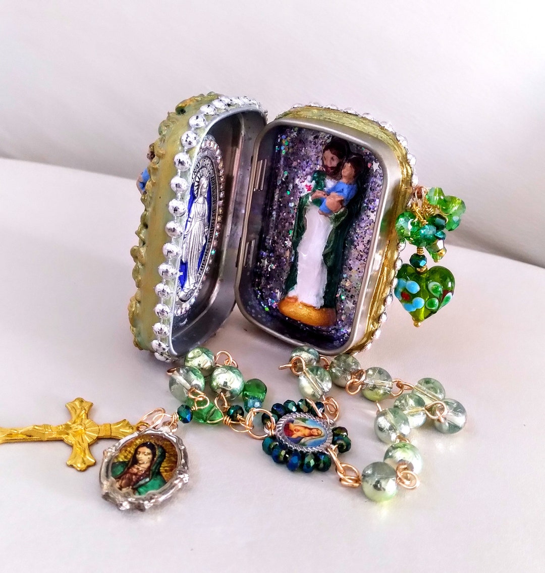 Saint Joseph Pocket Shrine - Etsy