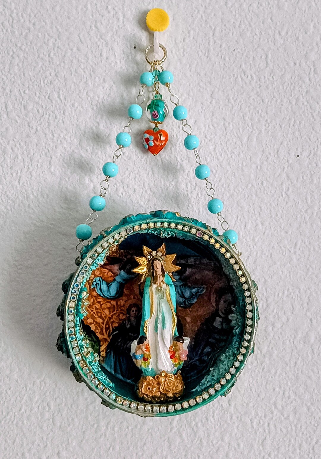 Holy Mother Mary Mini Wall Shrine - Etsy