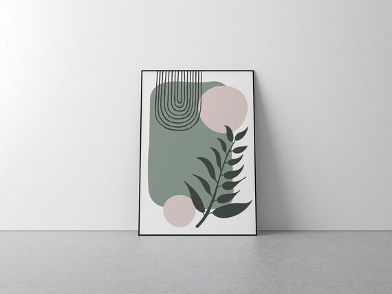 Sage Green Wall Art Print Home Decor Poster Minimalist - Etsy