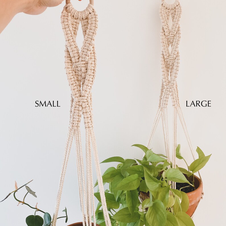 Macrame infinity Plant Hanger / Gifts for Her/ - Etsy