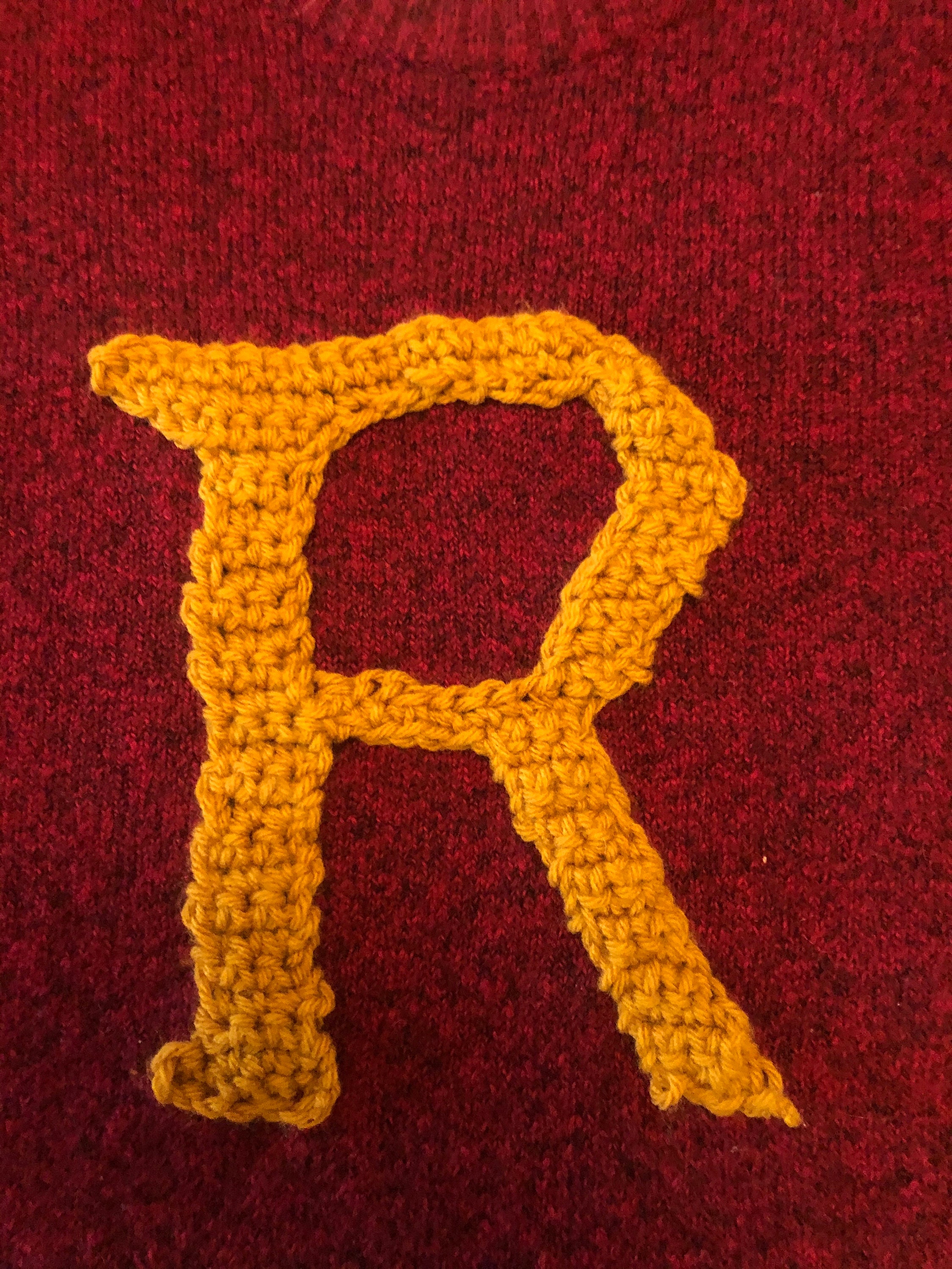 Crocheted Weasley Letter not Full Sweater - Etsy