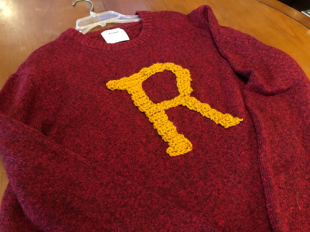 Crocheted Weasley Letter (not Full Sweater) - Etsy